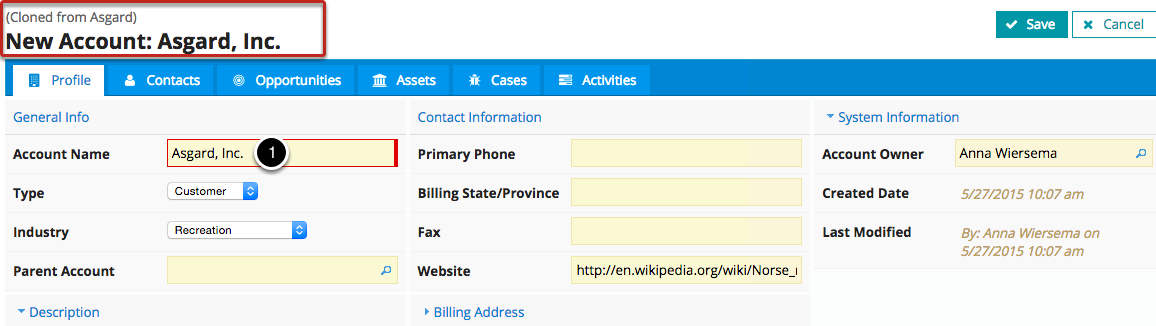 Create a Custom “Clone Account” page — Skuid v16.0.6 Documentation
