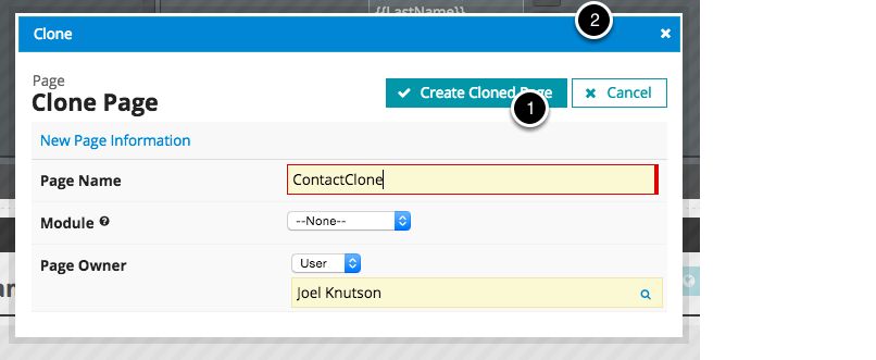 Create a Custom Clone Page — Skuid v16.0.6 Documentation