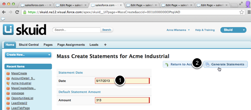 Mass Create Records — Skuid v16.0.6 Documentation
