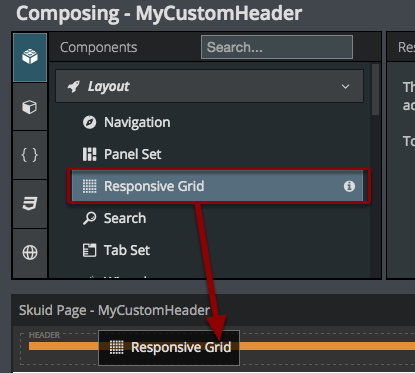 Compose a Branded Header and Navigation — Skuid v16.1.6 Documentation