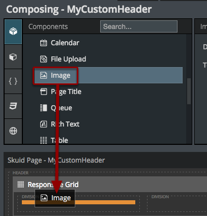 Compose a Branded Header and Navigation — Skuid v16.1.6 Documentation